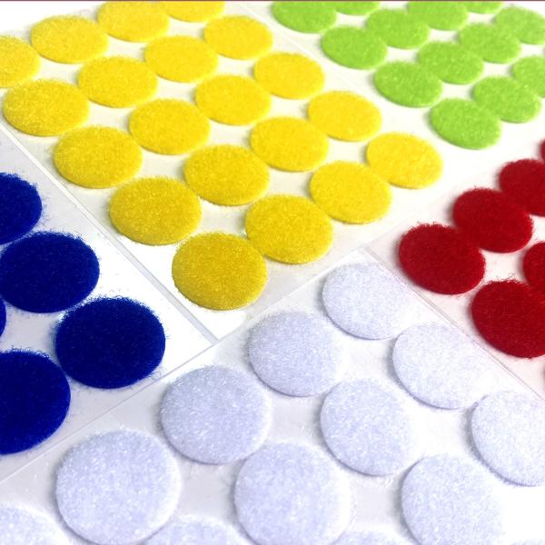 Quality Round Adhesive Hook And Loop Dot 100 Pairs Eco Friendly Convenient Lightweight for sale