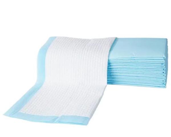 Quality Blue 3-Layer Disposable Bed Underpads / Disposable Bed Protectors with Non Woven for sale
