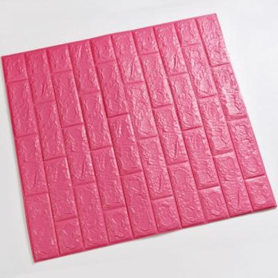 China 3d Bricks Texture Wall Paper Xpe Foam Wall Sticker for sale