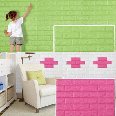 China 3D Wall Paper Wall Decoration 3d Brick Children Wall Paper for sale