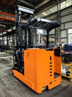 Quality 1.2T-3T Stand On Reach Truck Compact Narrow Aisle Stand Up Forklift for sale