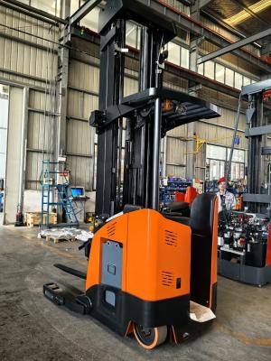 China 3Ton Stand Up Reach Truck 3000kg Electric Narrow Aisle Forklift for sale