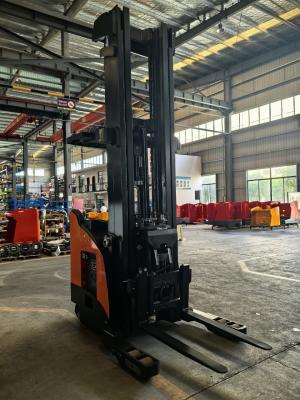 China 1200kgs-3000kgs Narrow Aisle Electric Forklift Battery Powered Electric Reach Truck for sale
