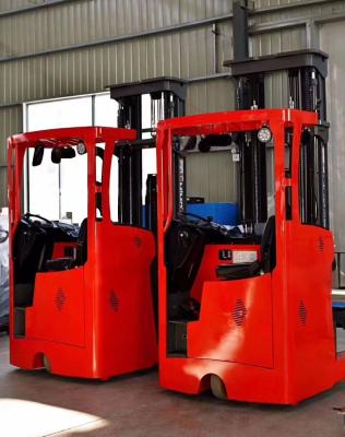 China 1.6-2.5 Ton Warehouse Reach Truck Lithium Battery Sit Down Reach Forklift for sale