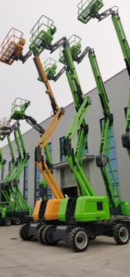 China Orange Diesel Articulating Boom Lift ISO CE 80 Articulating Boom Lift for sale