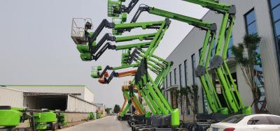 China 480kg Load Narrow Boom Lift 7.2m-10.2m Spanning Articulating Lift for sale