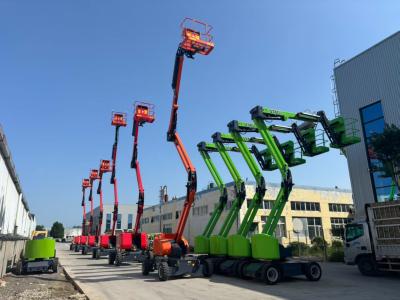 China Automatic Diesel Telescopic Boom 7.5m-15.4m Articulating Scissor Lift for sale