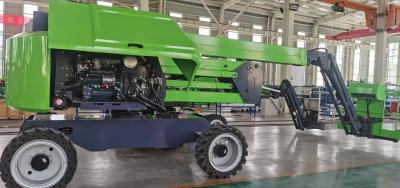 China 300kg Load Telescopic Boom Manlift Green Articulating Electric Boom Lift for sale