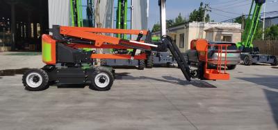 China Customized Diesel Articulating Boom Orange Telescopic Boom Manlift for sale
