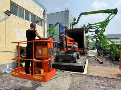 China 480kg Load Diesel Telescoping Man Lift 30m-58m Working Height for sale