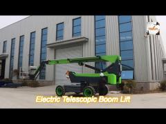 18-56 meters electric boom lift green electric articulating boom lift