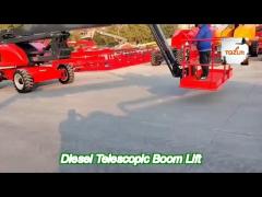 mobile diesel telescopic boom lift 30m-46m reach telescopic manlift