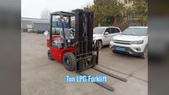 . Ton LPG Forklift .m Mast Warehouse Lift