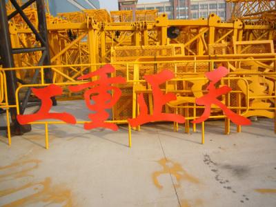 China 50m Jib Length Fixed Tower Crane for sale