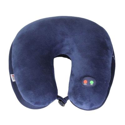 China Travel-friendly U shaped vibrating pillow with infrared physiotherapy function for sale