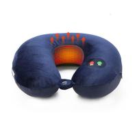 China Travel-friendly U shaped vibrating pillow with infrared physiotherapy function for sale