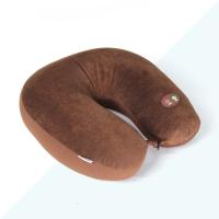 China Travel-friendly U shaped vibrating pillow with infrared physiotherapy function for sale