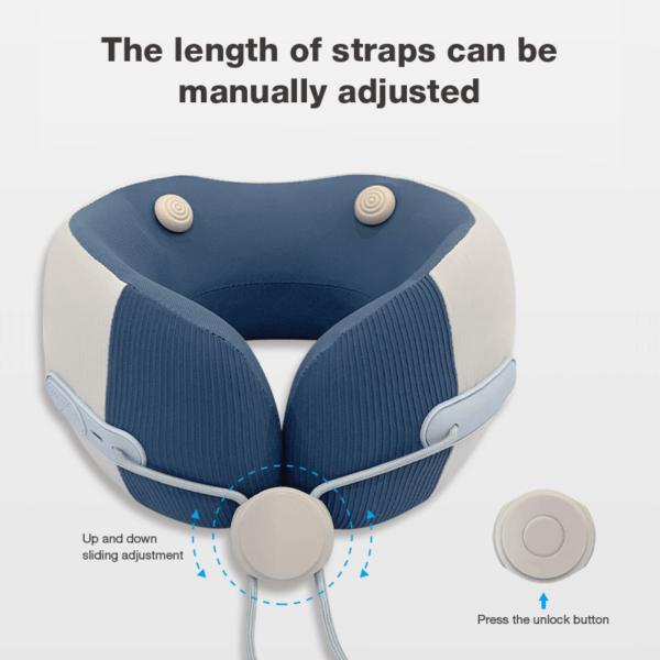 Quality Infrared Physiotherapy U Shape Neck Massager with Vibration Massage and Heat for sale