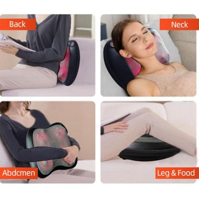 China 12V Battery Capacity Massage Pillow for Lower Back Pain Relief Large Massage Zone for sale