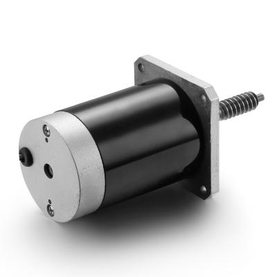 Cina Motore a corrente continua regolabile a velocità e inversa 24V 100W per macchine industriali nere in vendita