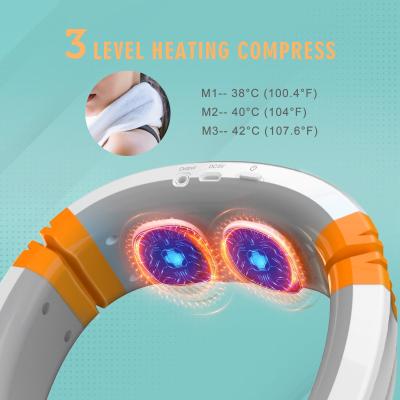 China Intelligent Neck Lift Massage Device with Dual Hands LED Heater and EMS 1kg Customize for sale