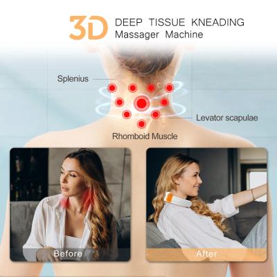 China Intelligent Neck Lift Massage Device with Dual Hands LED Heater and EMS 1kg Customize for sale