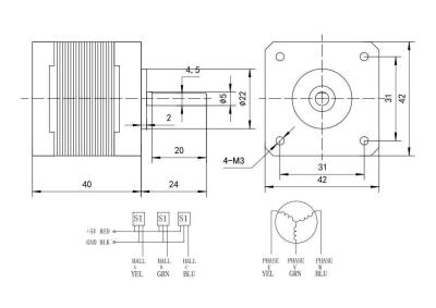 Cina Motore senza spazzole 24v 40W Macchina professionale 3000 giri al minuto Motore elettrico per tapis roulant a corrente continua in vendita
