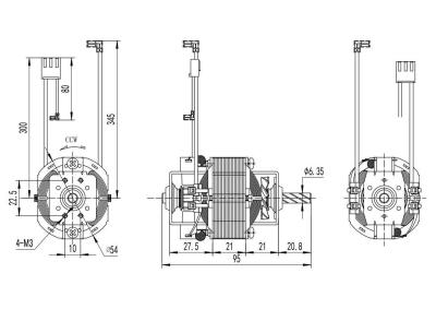 Cina Velocità 54 mm diametro del motore Totalmente chiuso motore universale AC per tapis roulant 110v 220v in vendita