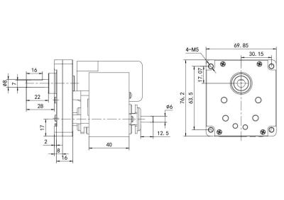 中国 高トルク 61mm 2500rpm 3000rpm 50/60Hz トレーディングミール モーター 低騒音と単相 販売のため