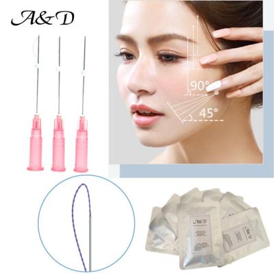 China pdo thread lift double needle 3d cog 3d pdo thread pdo thread for eye lift for sale