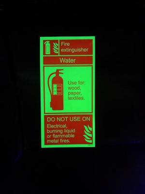 China Eco-Solvent / UV Printable Photoluminescent Adhesive Vinyl Luminescent Sheet / Tape Glow In Dark Film 4 Hours for sale