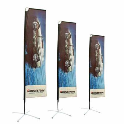 China Different height feather teardrop/rectangular beach flag with Inject Water Basement Holder, Aluminum Pole, Cross Base spike Telescopic flying banners  for sale