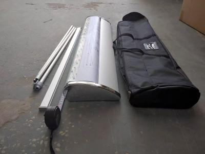 China Flad retractable Wide Base Aluminum Roll up Banner Stand for Advertisement for sale