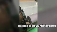 Do you know how to produce one way vision(see through vinyl/perforated vinyl)