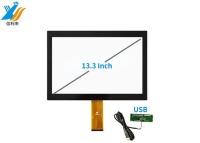 China 13.3 Inch Industrial Multi Touch Screen Panel USB IIC Interface 10 Point G+G for sale