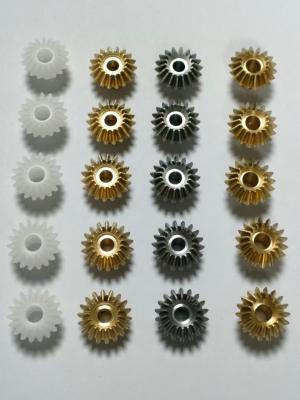 China Plastic carbon steel brass straight bevel gear for sale