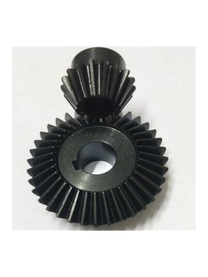 China Carbon steel straight bevel gear + black oxide for sale