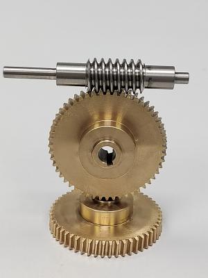China Brass worm and worm gear set for sale