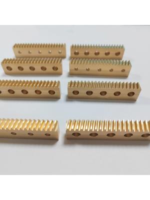 China Small module brass spur gear rack for sale