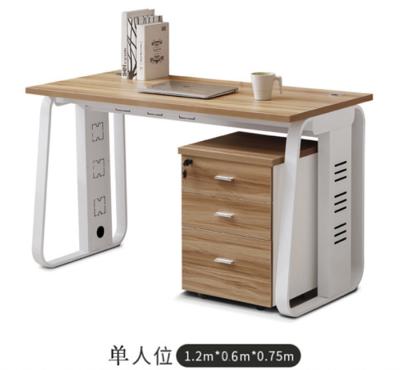 China Home Office Wooden PC Study Table With 2 Layer Large Deep File Drawer Cabinet Computer Desk for sale