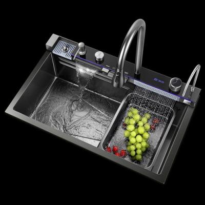 China Wholesale Simple Design Custom Modern Rectangular Metal Brass Chrome Double Kitchen Sink For Home Use for sale