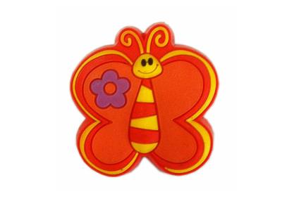 China Baby Boy Children Door Knob , Butterfly Childrens Drawer Knobs Mooth Rubber Plastic for sale