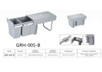 China High Durability Kitchen Waste Basket 8L+15L Capacity 480x260x351mm ABS Plastic Eco-Friendly Design for sale