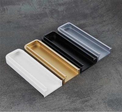 China Persoonlijke lengte aluminium verborgen handgrepen voor kast met heldere look Te koop