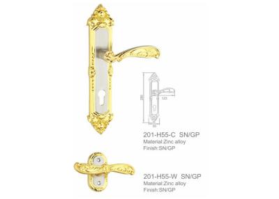 China Egypt style interior door handles brush finish customized handle length for exterior door for sale