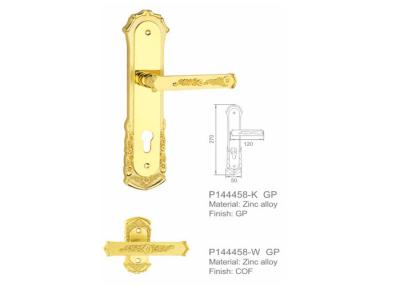 China Fashion Design Chrome Interior Door Knobs Nickel Plated Color Round Escutcheon Shape for sale