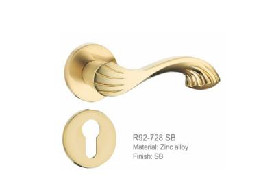 China Iran fancy door handles and locks decorative ZINC alloy door handles 85mm for sale