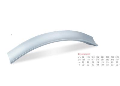 Κίνα Εξόγκωμα λαβών τραβήγματος αλουμινίου γραφείου διακοσμήσεων υλικού λαβών επίπλων, 96, 128mm προς πώληση