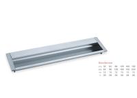 China Aluminum Alloy Wardrobe Door Handle 96mm Hole Pitch Corrosion Resistant for sale