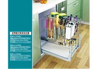 China Stainless Steel Kitchen Shelf Rack 43x25x42cm Chrome Plated Adjustable Shelves for sale